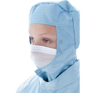 ansell bfv06 bioclean microflow face veil with studs, non-sterile (pack of 500)