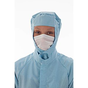 ansell bfv05 bioclean microflow face veil with headloop, non-sterile (pack of 1000)