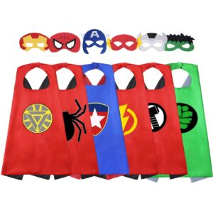 treasure store outdoor toys for toddlers age 3-5 - party favor for kids, superhero dress up gifts for 3-7 year old boys girls costumes supplies 6 pcs