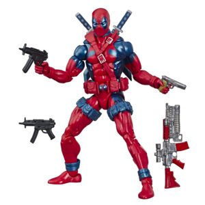 marvel legends series deadpool, marvel comics uncanny x-men x-force retro collectible 6 inch action figure for adults ages 14 and up