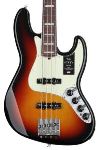 fender american ultra jazz bass, ultraburst, rosewood fingerboard