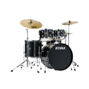 tama imperialstar complete drum set - 5-piece - 18 inches kick - hairline black