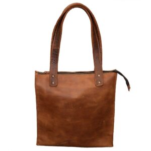 hide & drink, squared shoulder bag, full grain leather handbag, handmade purse, vintage accessories - single malt mahogany