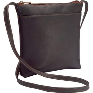 le donne leather telluride crossbody - colombian cowhide leather women’s bag (cafe)