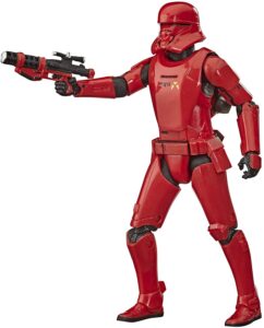 star wars the black series sith jet trooper toy 6-inch scale the rise of skywalker collectible action figure, kids ages 4 and up, red