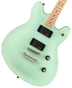 squier contemporary active starcaster electric guitar, with 2-year warranty, surf pearl, maple fingerboard, none pickguard