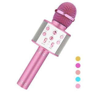 niskite birthday gifts for 3-15 year old girls,karaoke microphone for kids age 7 8 9 10 11,popular toys for 4-15 year old boys girls gold