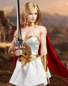 hiplay 1/6 scale female figure head sculpt, beuty charming girl doll head for 12" action figure phicen, tbleague dh035 (golden hair)