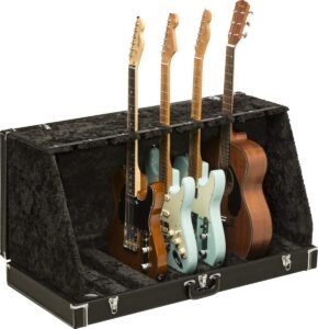 fender classic series case stand, 7-guitar, black