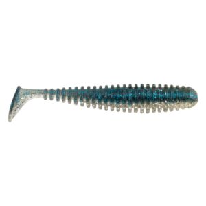 berkley powerbait power swimmer fishing soft bait, silver shiner, 2.8in