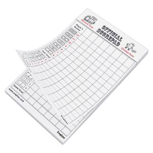 exqline mexican train score pads, 70 sheets dominoes chicken foot and mexican train score sheets 8.3'' x 5.5'' well-made large size paper record clearly and easy to read for travel gamenight