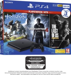 ps4 500gb with 3 ps hits game bundle (ps4)