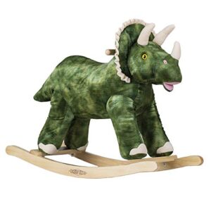 rockin' rider terry the rocking triceratops, green , large