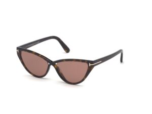 tom ford cateye sunglasses tf740 charlie-02 52e dark havana 56mm ft0740