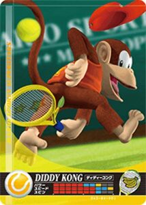 nintendo mario sports superstars amiibo card tennis diddy kong for nintendo switch, wii u, and 3ds