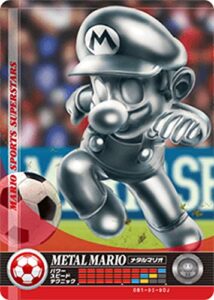 nintendo mario sports superstars amiibo card soccer metal mario for nintendo switch, wii u, and 3ds