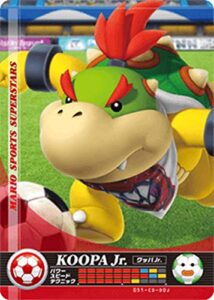 nintendo mario sports superstars amiibo card soccer bowser jr. for nintendo switch, wii u, and 3ds