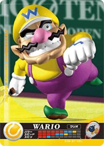 nintendo mario sports superstars amiibo card tennis wario for nintendo switch, wii u, and 3ds