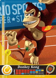 nintendo mario sports superstars amiibo card tennis donkey kong for nintendo switch, wii u, and 3ds