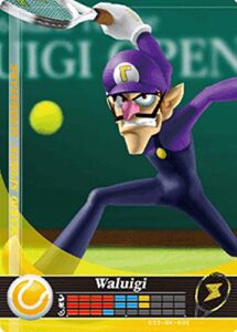 nintendo mario sports superstars amiibo card tennis waluigi for nintendo switch, wii u, and 3ds