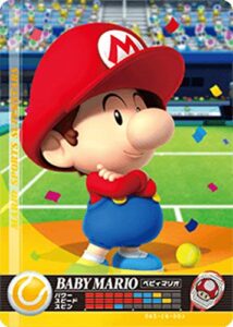 nintendo mario sports superstars amiibo card tennis baby mario for nintendo switch, wii u, and 3ds