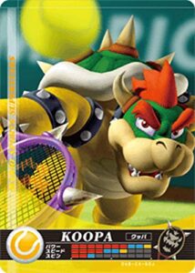 nintendo mario sports superstars amiibo card tennis bowser for nintendo switch, wii u, and 3ds