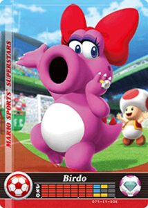 nintendo mario sports superstars amiibo card soccer birdo for nintendo switch, wii u, and 3ds