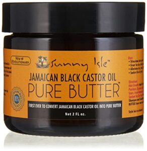 sunny isle jamaican black castor oil pure butter, brown, 2 fluid ounce