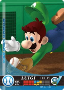 nintendo mario sports superstars amiibo card baseball luigi for nintendo switch, wii u, and 3ds