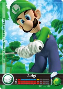 nintendo mario sports superstars amiibo card golf luigi for nintendo switch, wii u, and 3ds