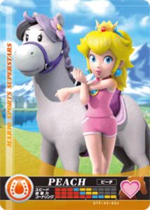 nintendo mario sports superstars amiibo card horse racing peach for nintendo switch, wii u, and 3ds