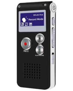 digital voice recorder meeting 8g - easy to use, clear recording with playback voice activated recorder - digital audio recorder for lectures, handheld recording device, grabadora de voz