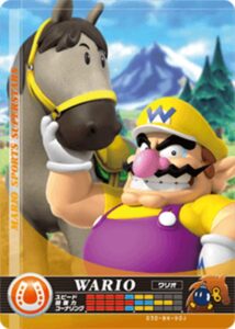 nintendo mario sports superstars amiibo card horse racing wario for nintendo switch, wii u, and 3ds