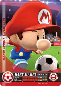 nintendo mario sports superstars amiibo card soccer baby mario for nintendo switch, wii u, and 3ds