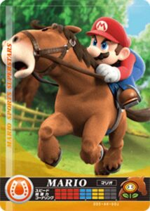 nintendo mario sports superstars amiibo card horse racing mario for nintendo switch, wii u, and 3ds