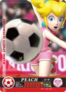 nintendo mario sports superstars amiibo card soccer peach for nintendo switch, wii u, and 3ds