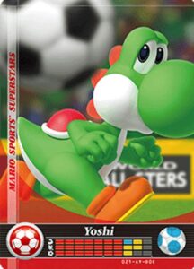 nintendo mario sports superstars amiibo card soccer yoshi for nintendo switch, wii u, and 3ds