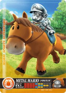 nintendo mario sports superstars amiibo card horse racing metal mario for nintendo switch, wii u, and 3ds