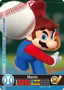 nintendo mario sports superstars amiibo card baseball mario for nintendo switch, wii u, and 3ds