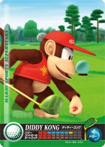 nintendo mario sports superstars amiibo card golf diddy kong for nintendo switch, wii u, and 3ds