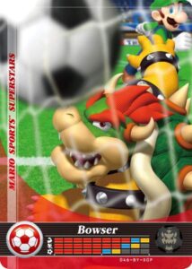 nintendo mario sports superstars amiibo card soccer bowser for nintendo switch, wii u, and 3ds