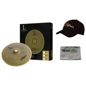 zildjian l80 low volume 16 inch crash cymbal with baseball cap and polish cloth