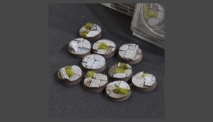 gamers grass battle ready bases: temple bases round 25mm (x10)