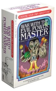 choose your own adventure: war with the evil power master board game - save the galaxy in a cooperative narrative adventure! ages 10+, 1+ players, 1+ hour playtime, made by z-man games