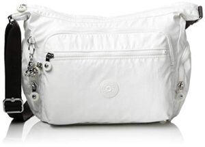 kipling gabbie s, weiß (white metallic)