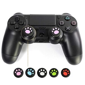 10pcs/set cat claw silicone thumbstick grips cap for 4 ps4