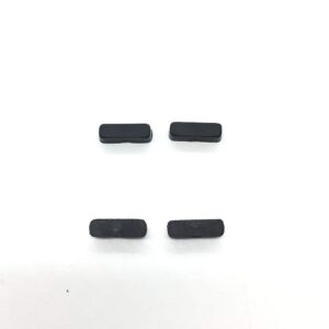 replacement 4 pcs rubber feet shell housing case rubber cover for xbox 360 slim (black)