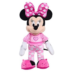 minnie mouse happy helpers singing plush, officially licensed kids toys for ages 3 up by just play