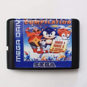 romgame sonic compilation 16 bit md game card for sega mega drive for genesis