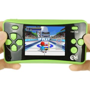 x-jjfun qs-4 handheld game player for kids, portable arcade entertainment gaming system retro fc video game player 2.5" lcd built-in 182 classic games, best birthday gifts for children boys(green)